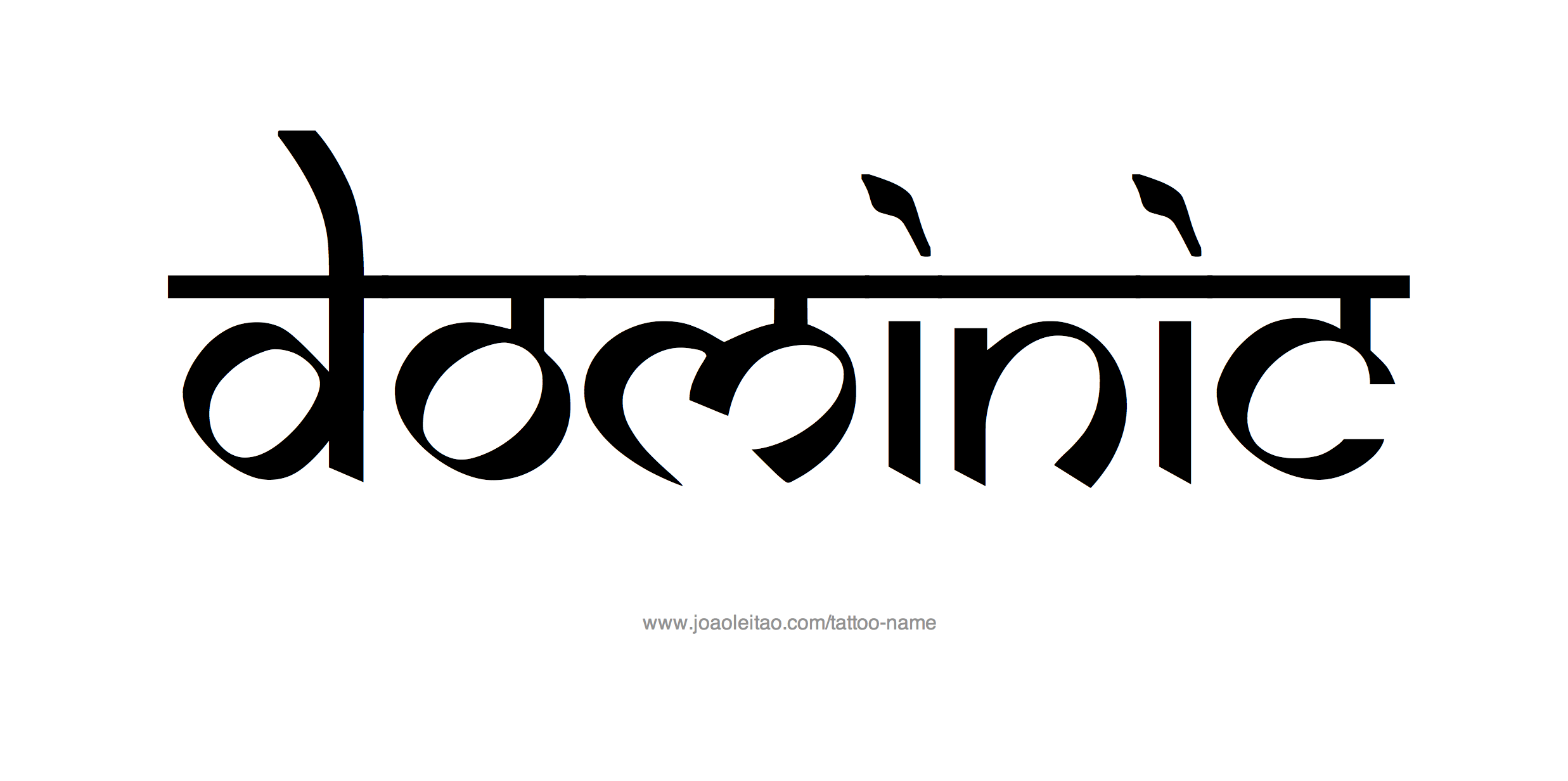 Dominic Name Tattoo Designs