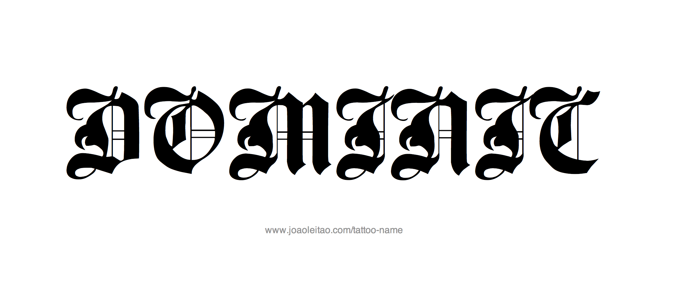 Dominic Name Tattoo Designs