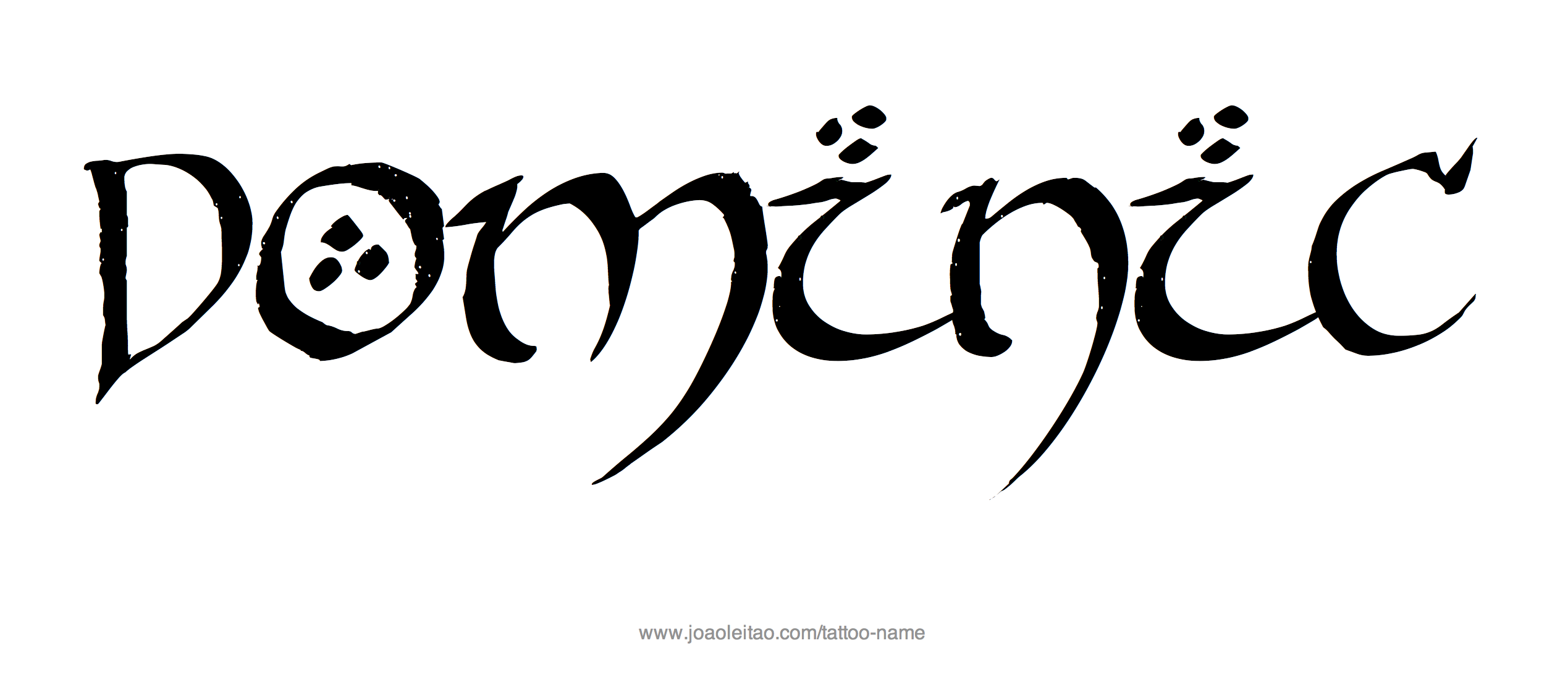 Dominic Name Tattoo Designs