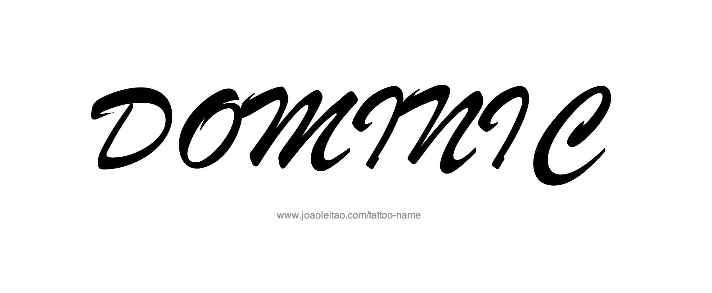 Dominic Name Tattoo Designs
