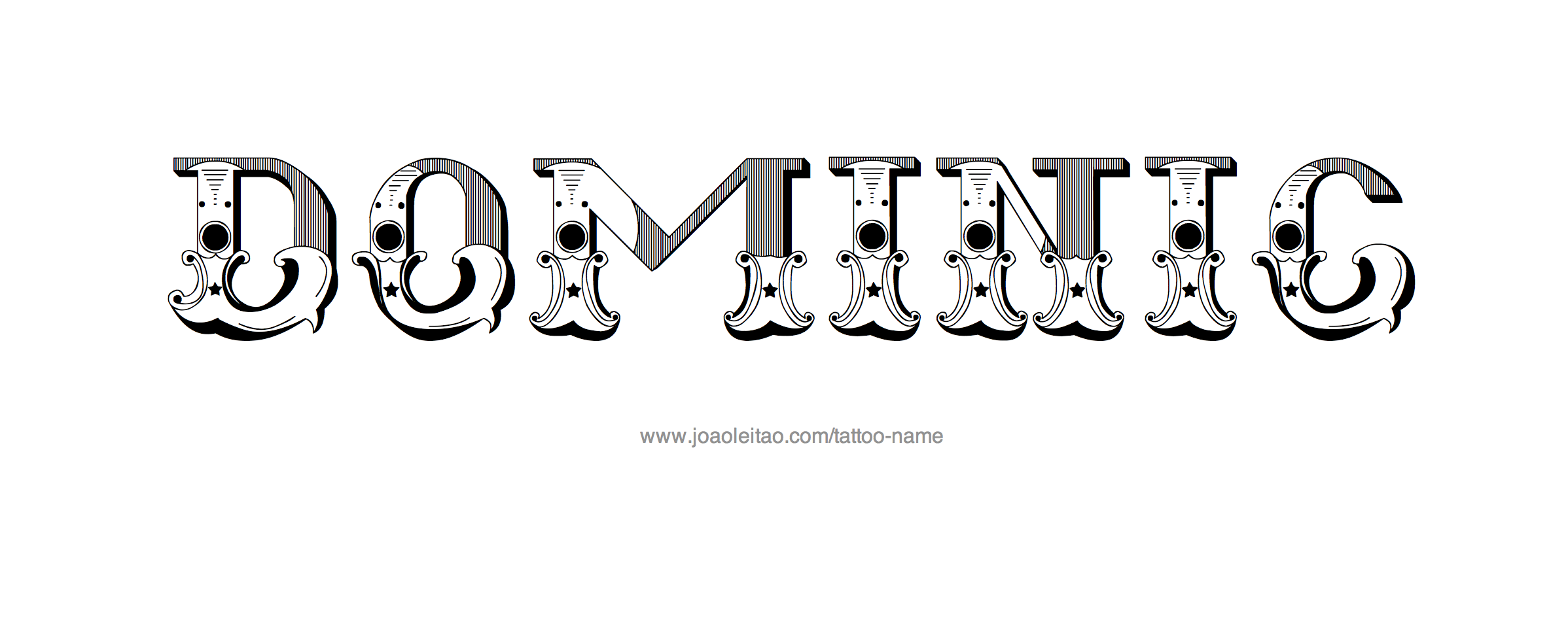 Dominic Name Tattoo Designs