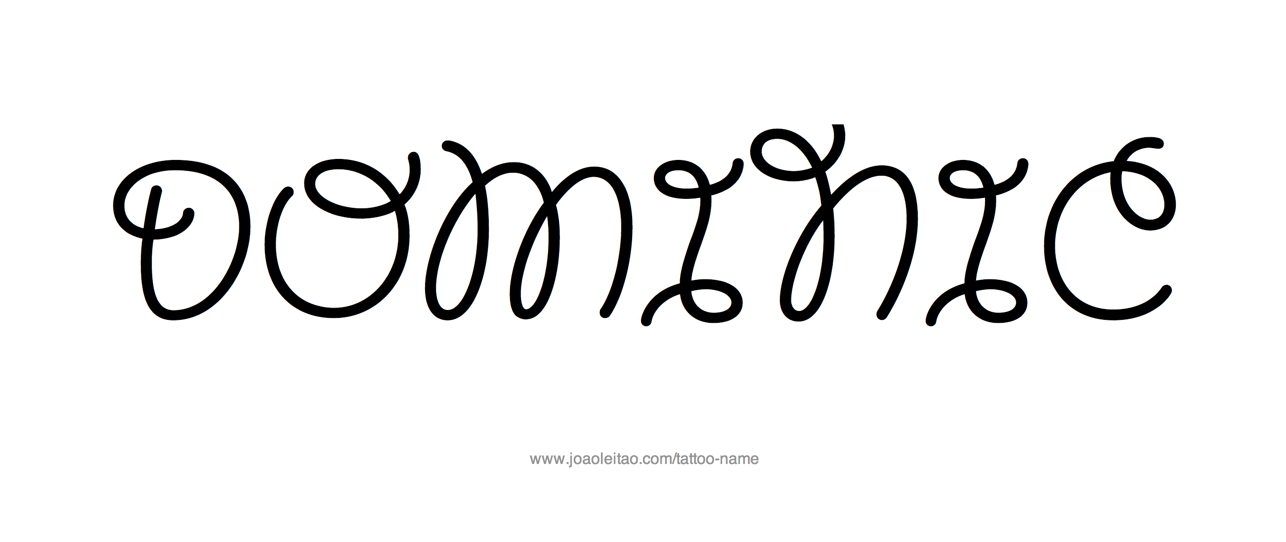 Dominic Name Tattoo Designs