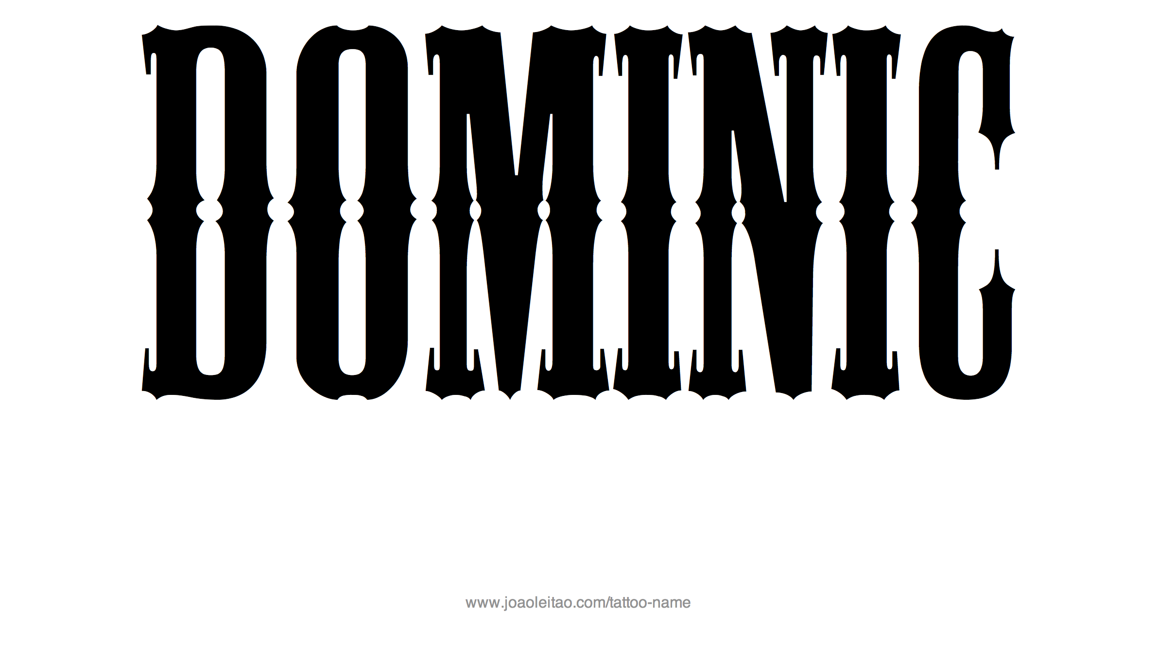 Dominic Name Tattoo Designs