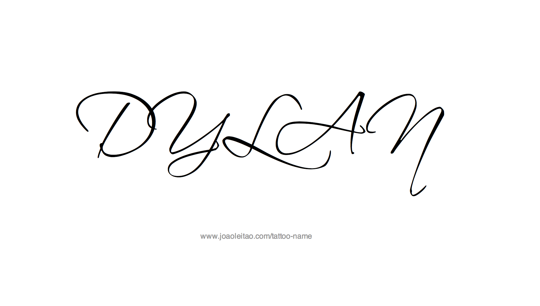 Dylan Name Tattoo Designs