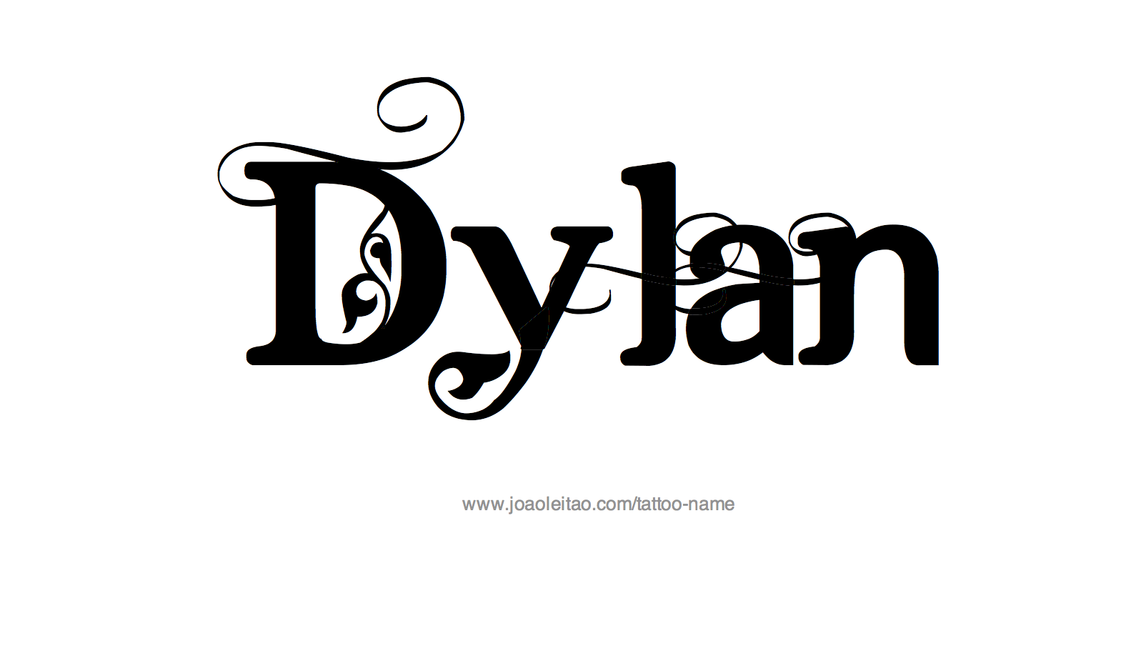 Dylan Name Tattoo Designs