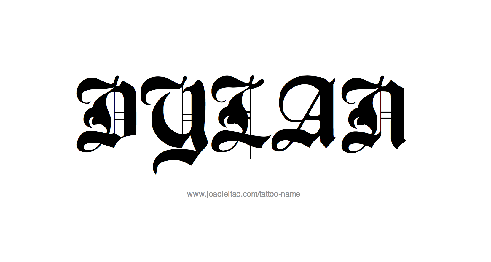 Dylan Name Tattoo Designs