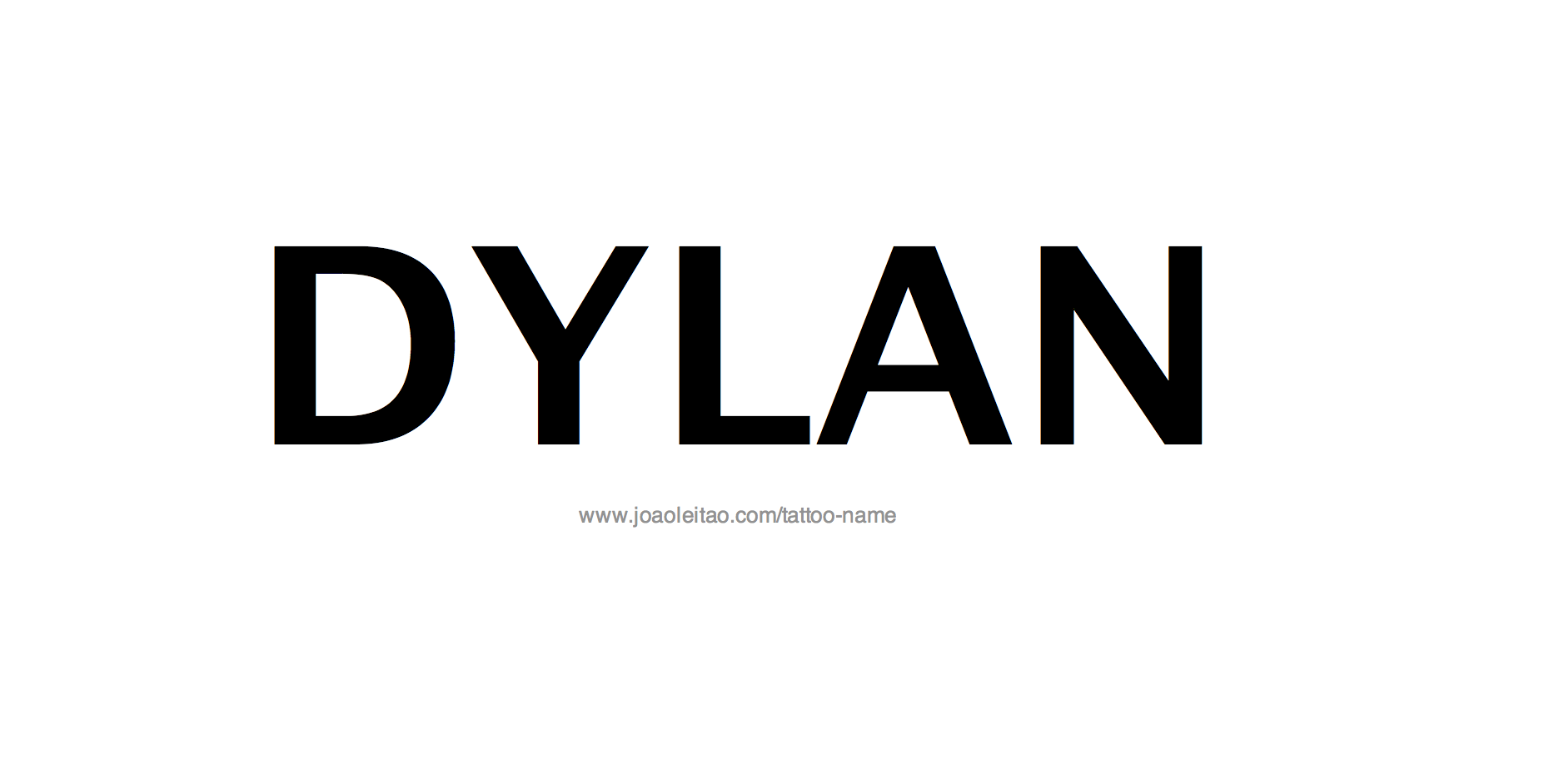 Dylan Name Tattoo Designs