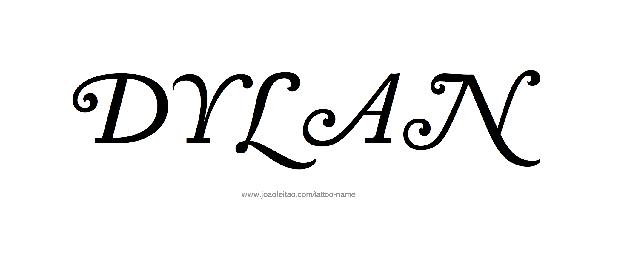 Dylan Name Tattoo Designs