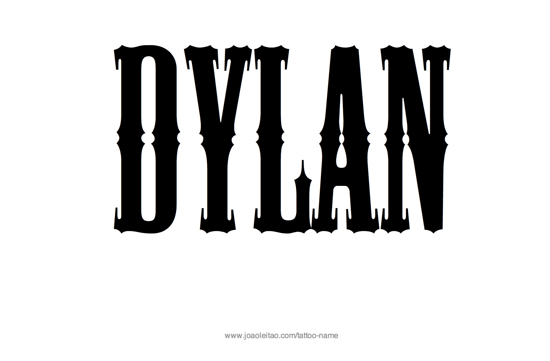 Dylan Name Tattoo Designs