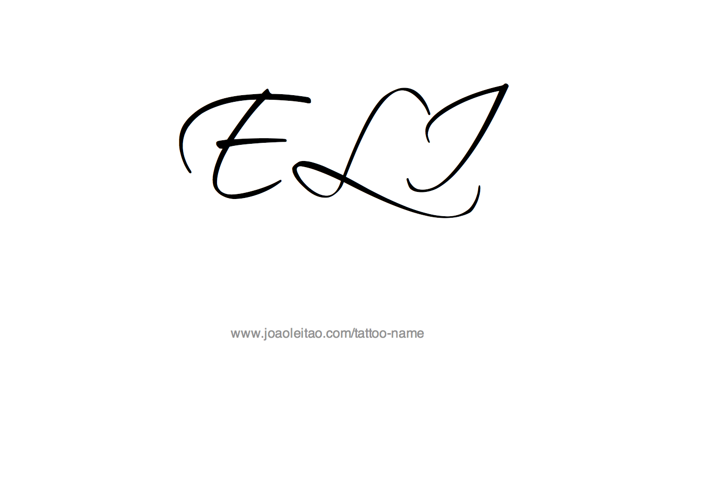 Eli Name Tattoo Designs