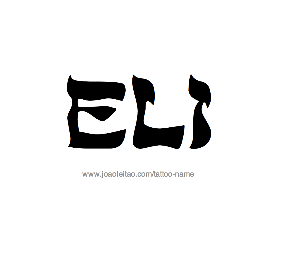 Eli Name Tattoo Designs