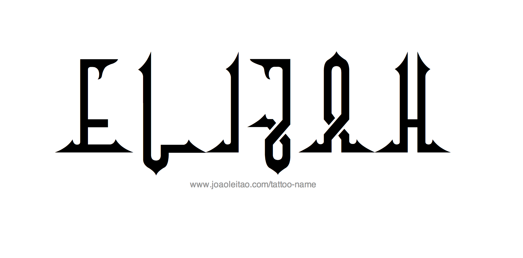 Elijah Name Tattoo Designs
