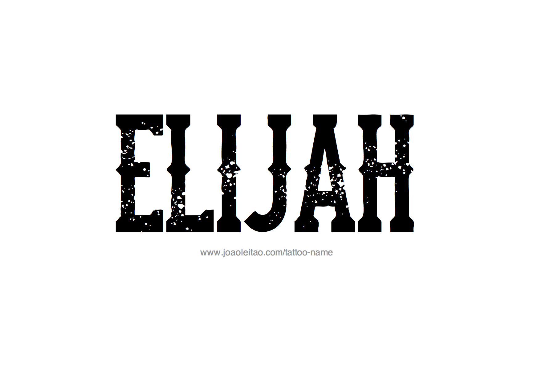 Elijah Name Tattoo Designs