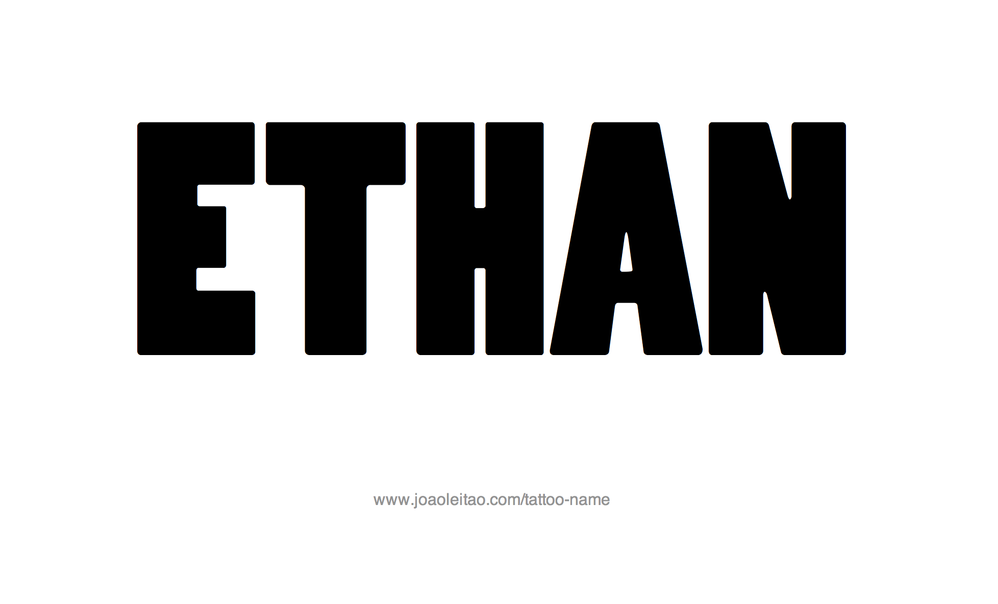 Ethan Name Tattoo Designs