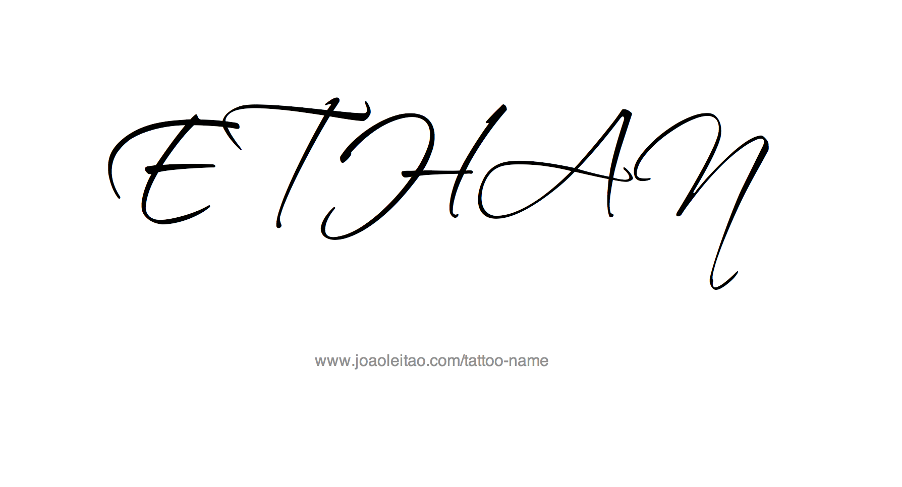 Ethan Name Tattoo Designs