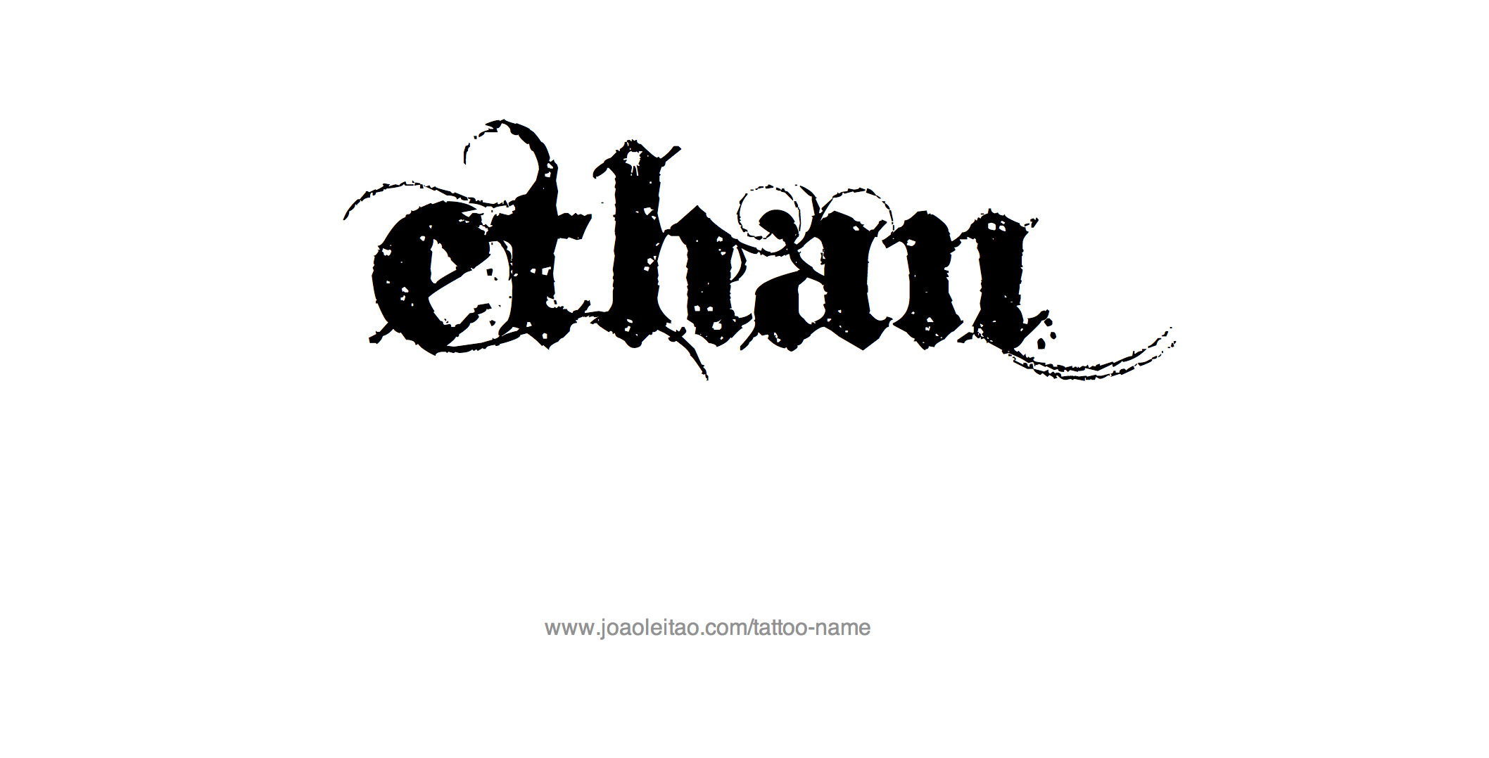 Ethan Name Tattoo Designs
