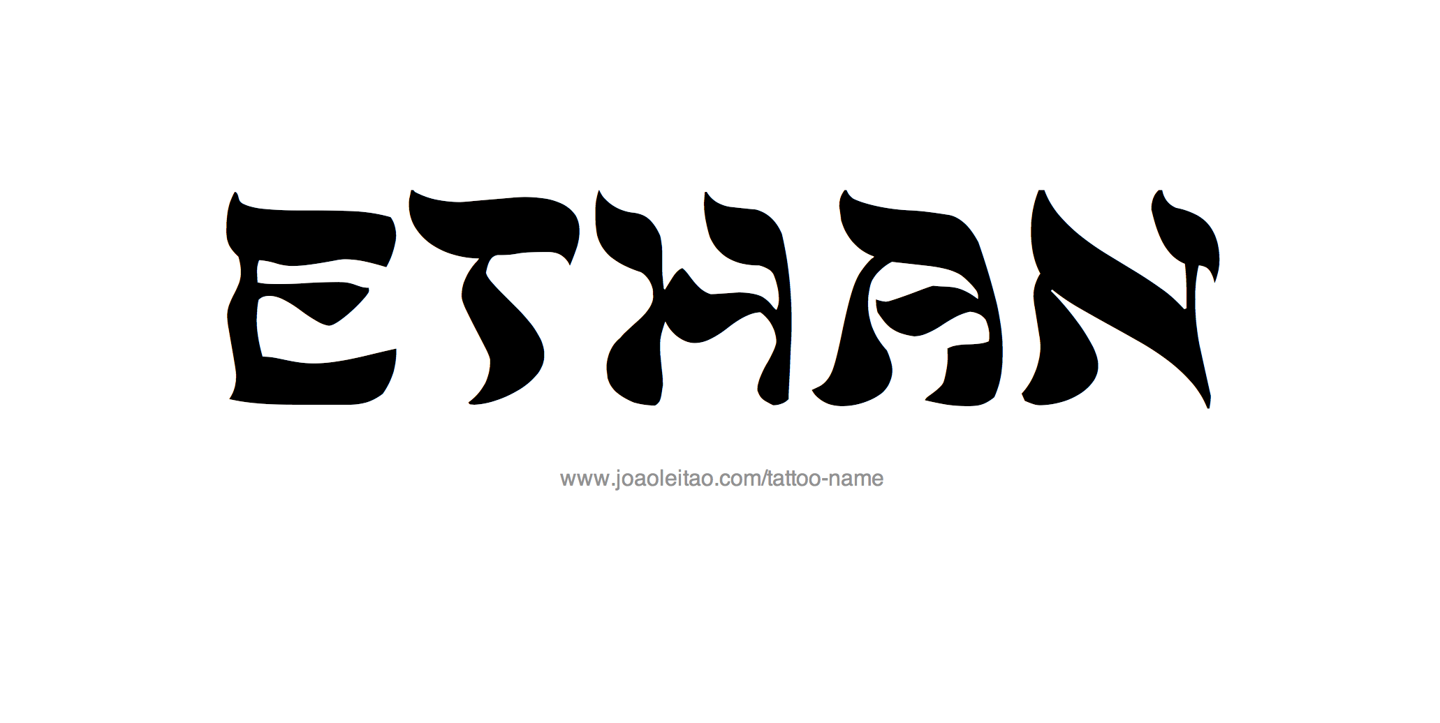 Ethan Name Tattoo Designs