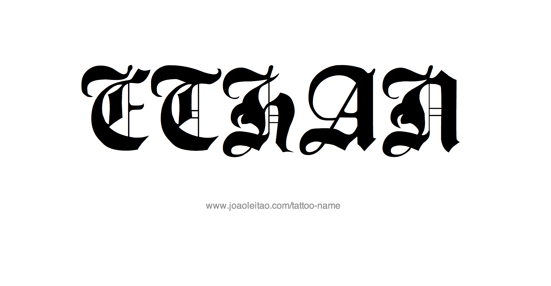 Ethan Name Tattoo Designs