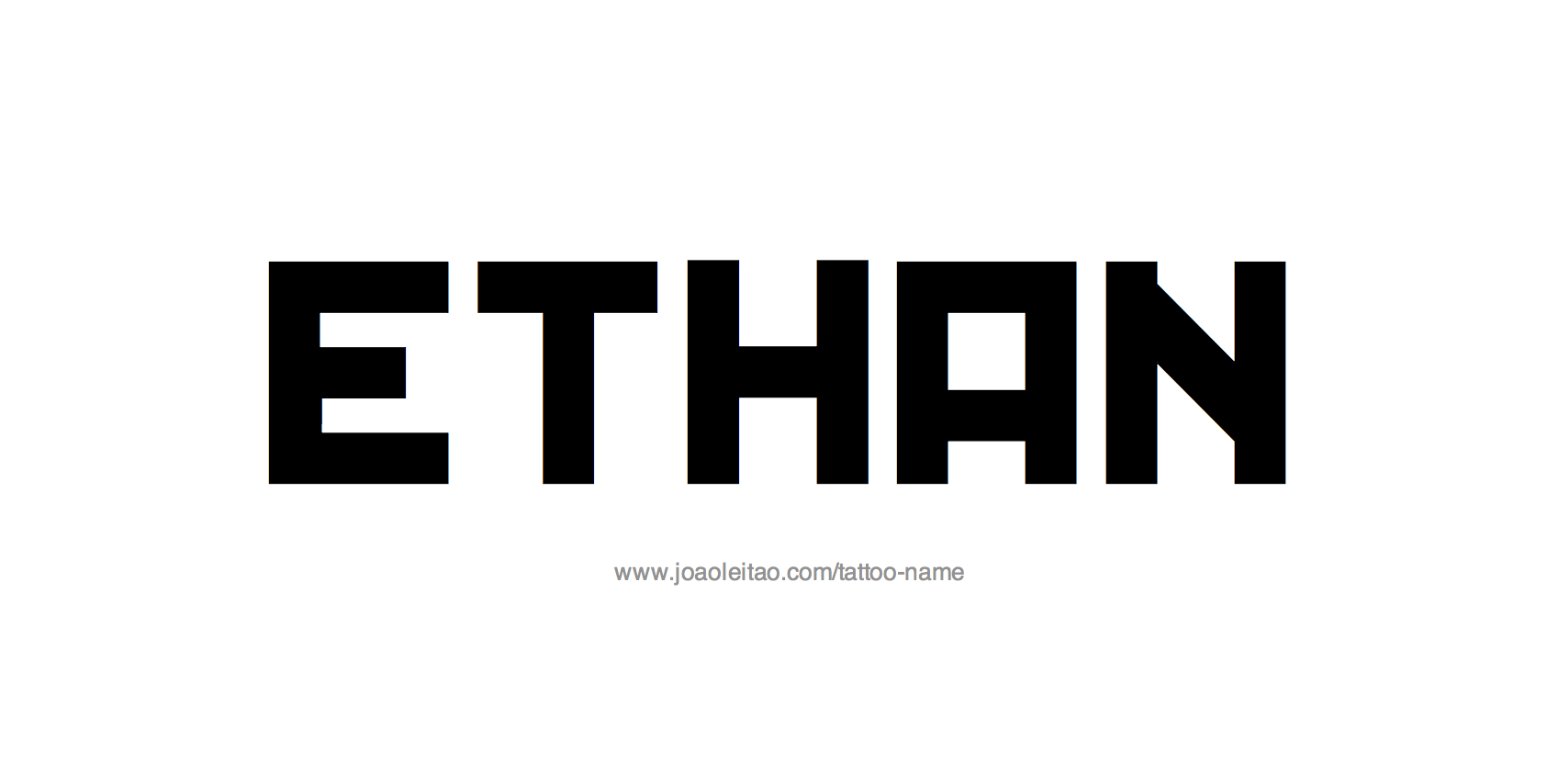 Ethan Name Tattoo Designs