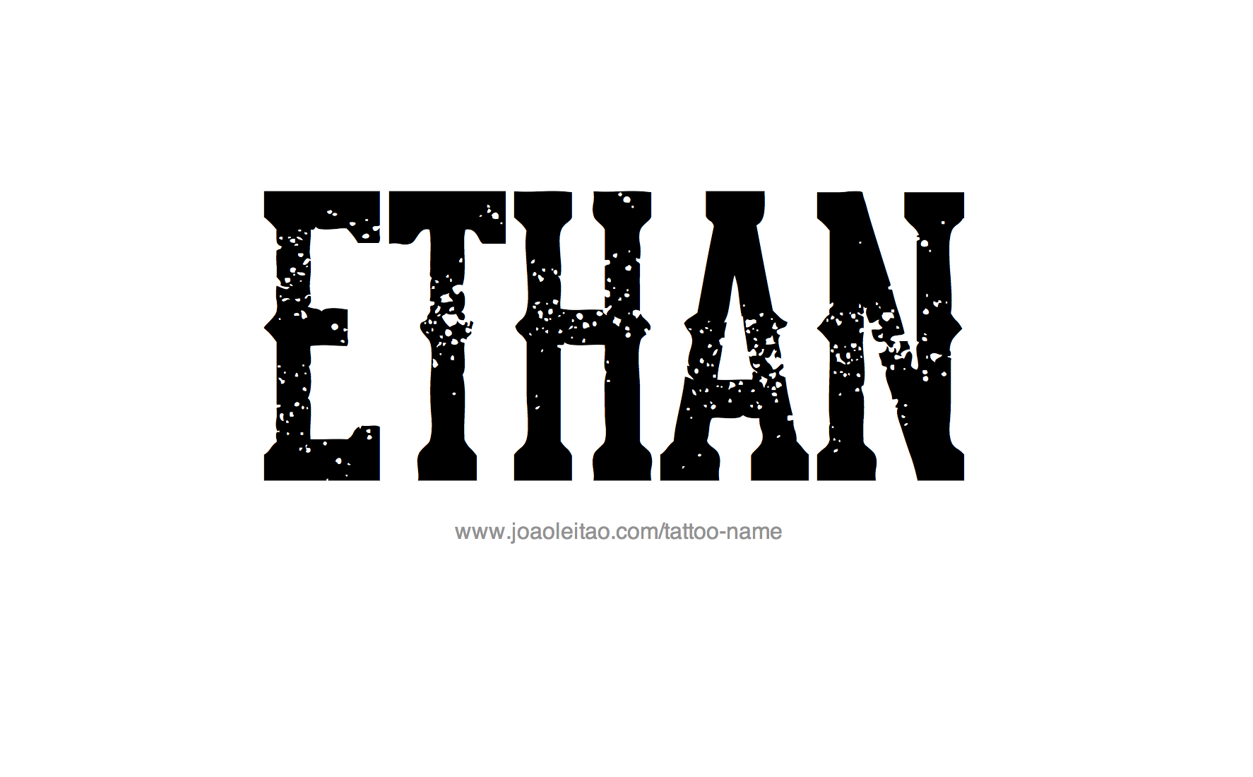Ethan Name Tattoo Designs