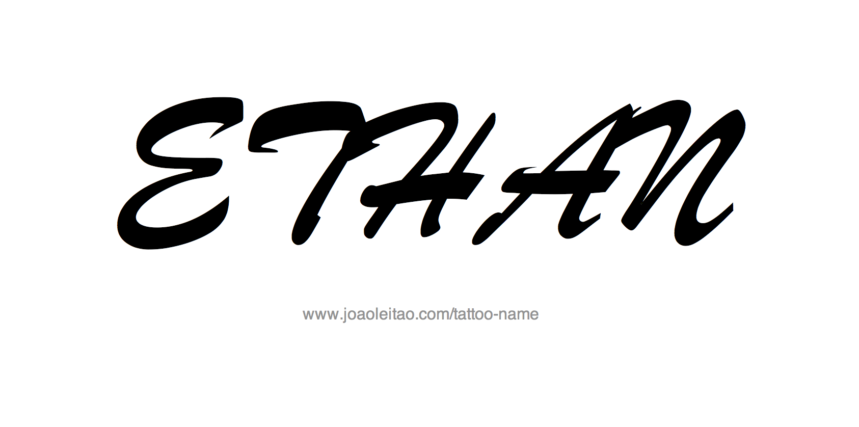 Ethan Name Tattoo Designs