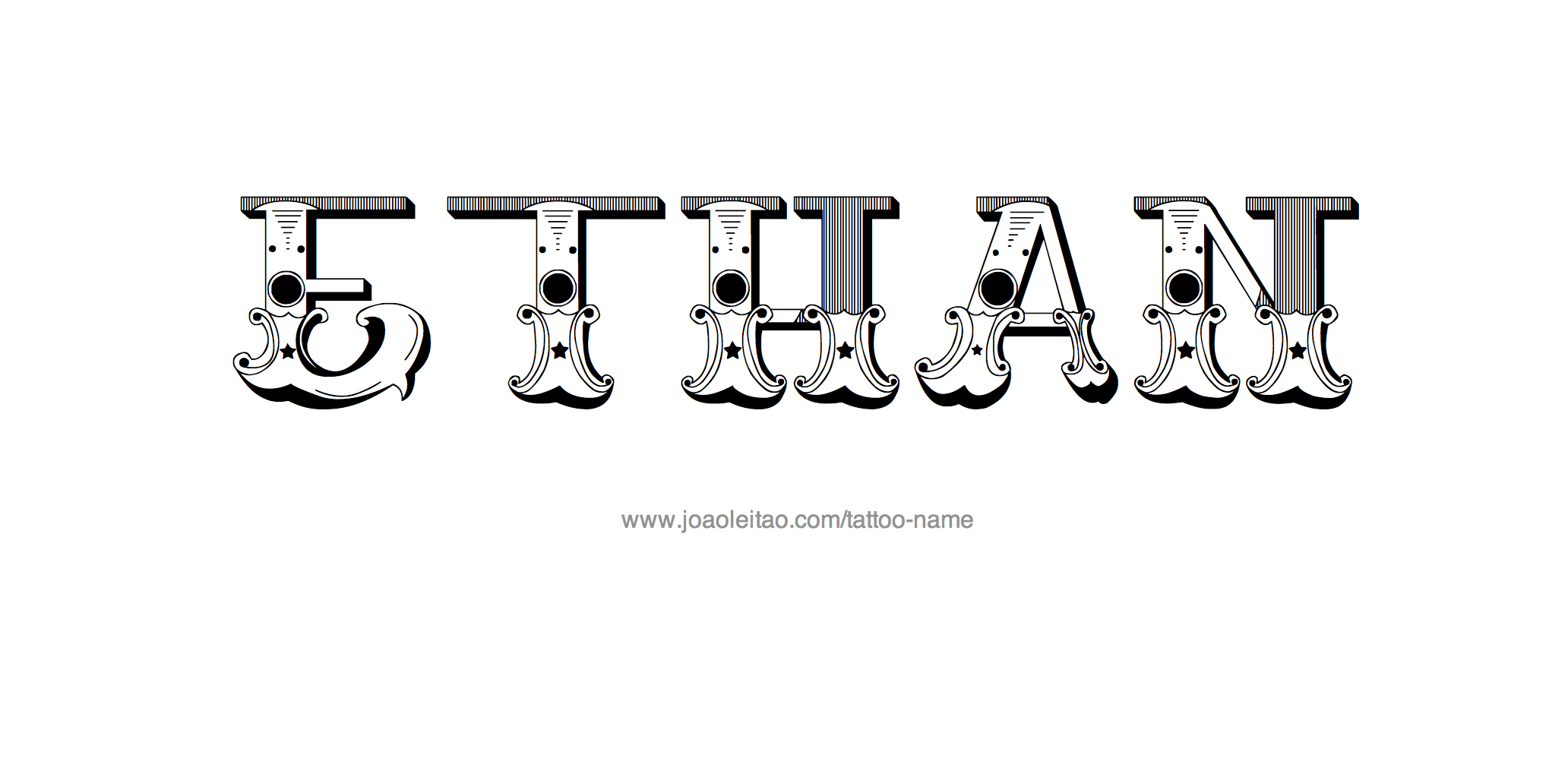 Ethan Name Tattoo Designs