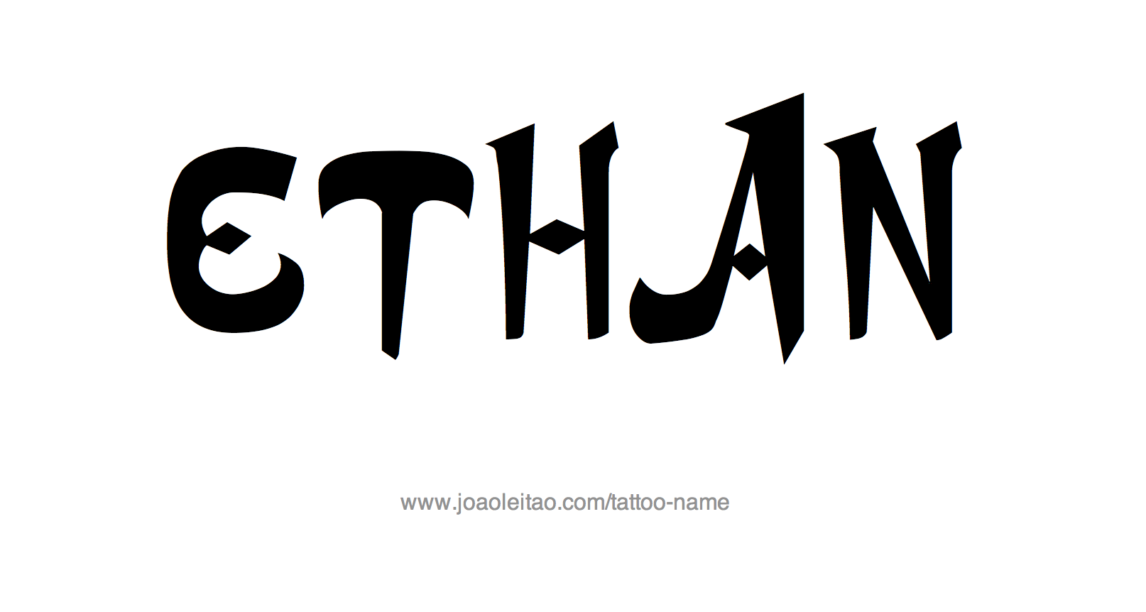 Ethan Name Tattoo Designs