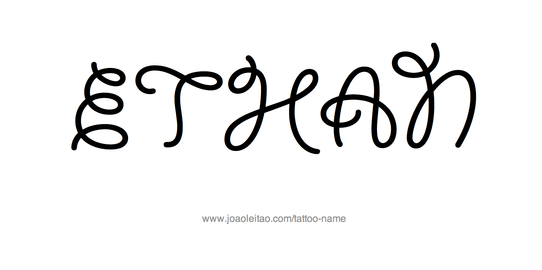 Ethan Name Tattoo Designs