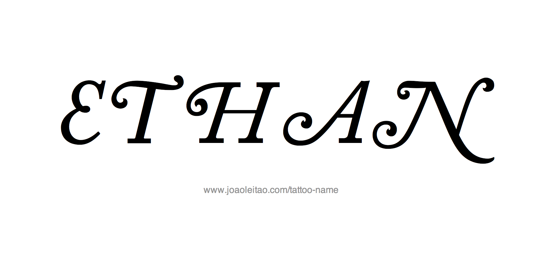 Ethan Name Tattoo Designs