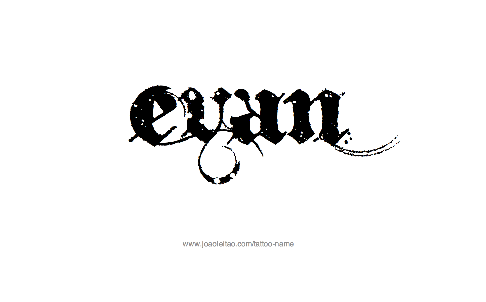 Evan Name Tattoo Designs