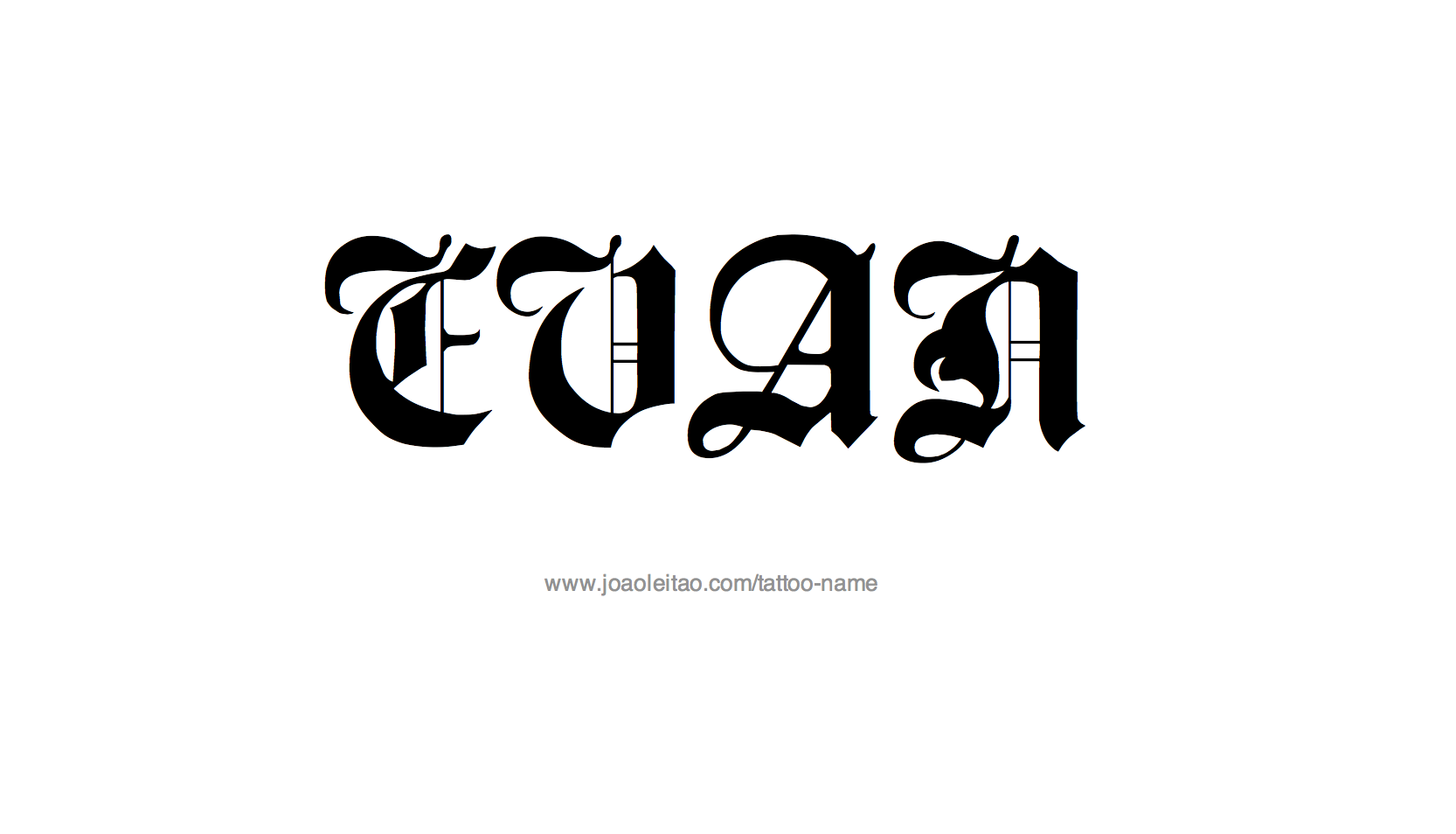 Evan Name Tattoo Designs