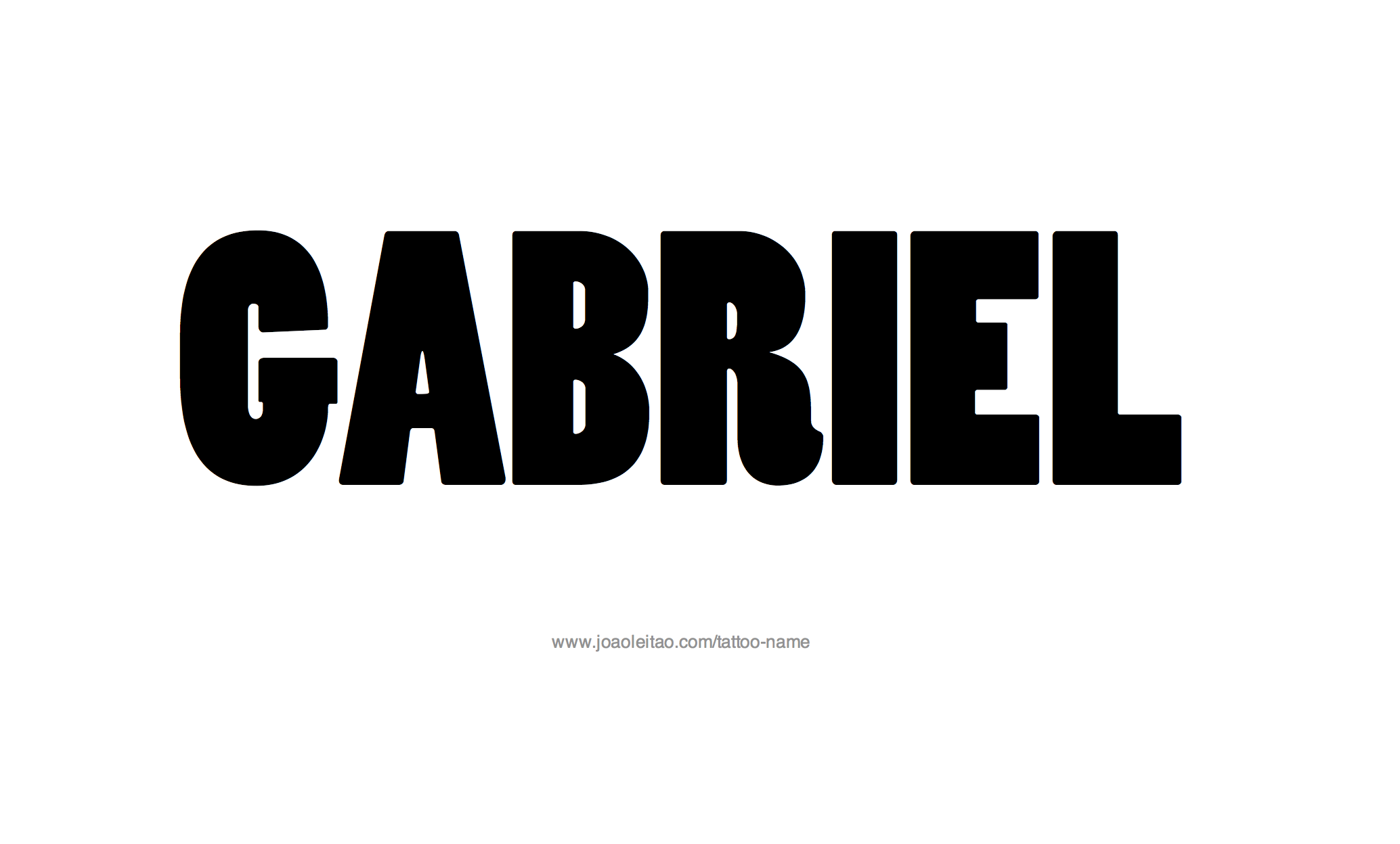 Gabriel Name Tattoo Designs