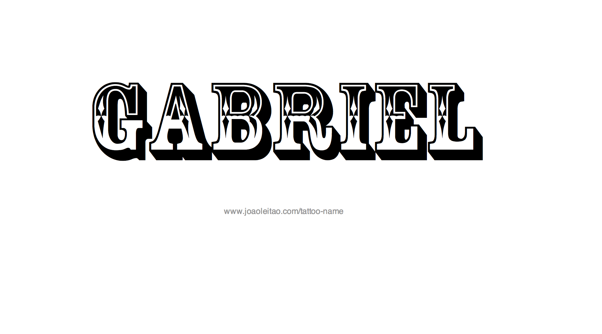 Gabriel Name Tattoo Designs