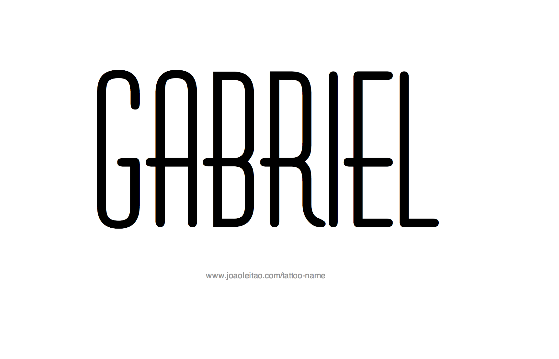 Gabriel Name Tattoo Designs