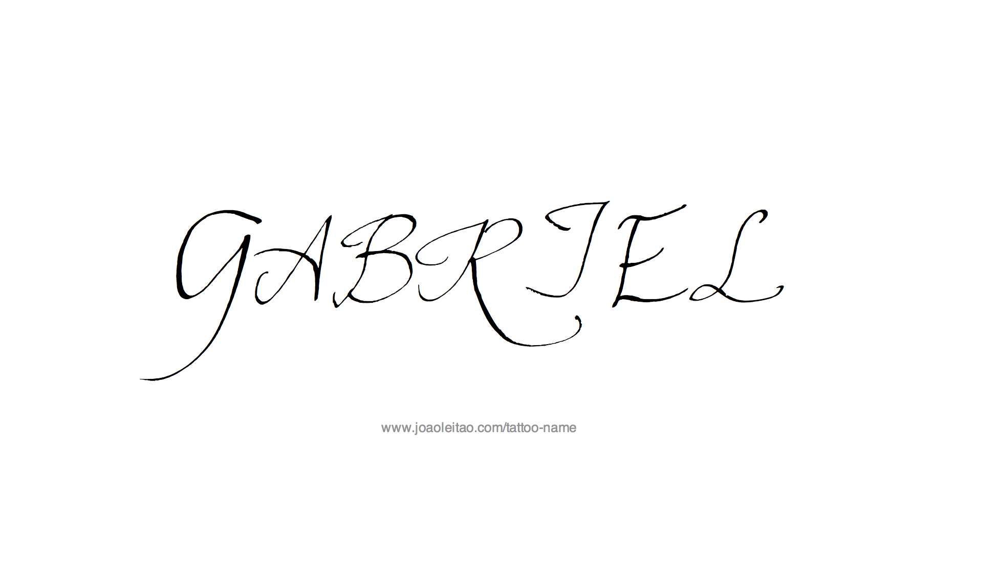 Gabriel Name Tattoo Designs