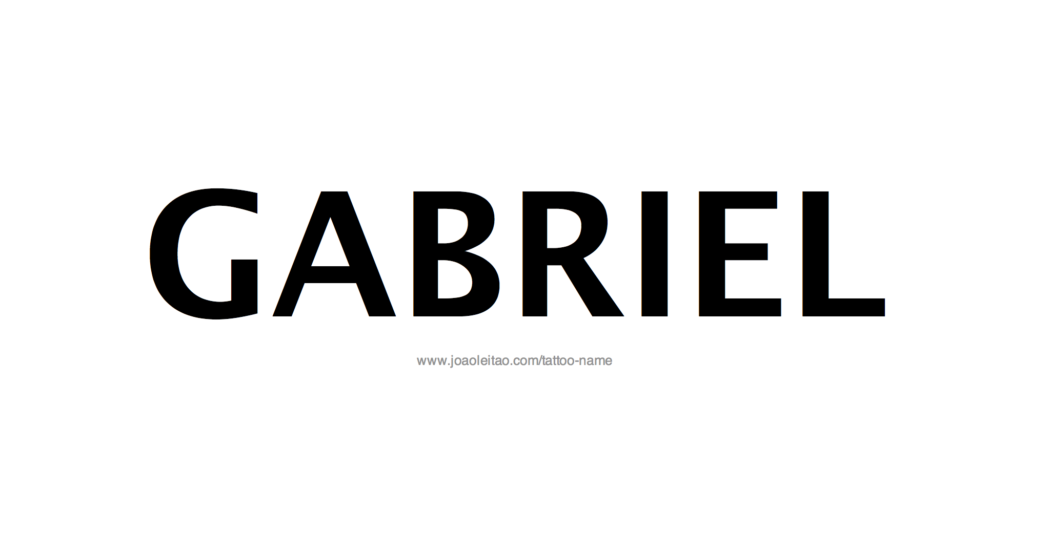 Gabriel Name Tattoo Designs