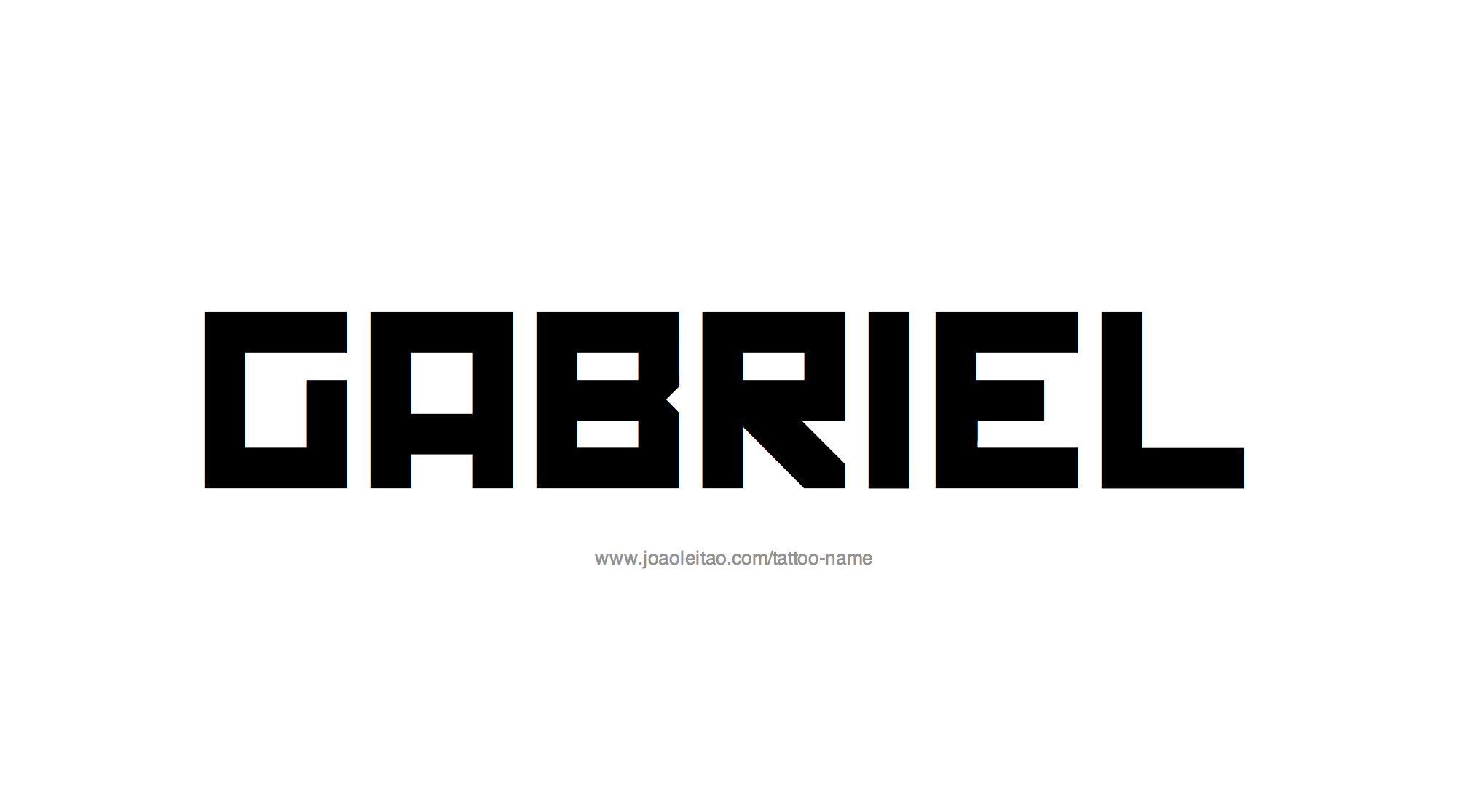 Gabriel Name Tattoo Designs