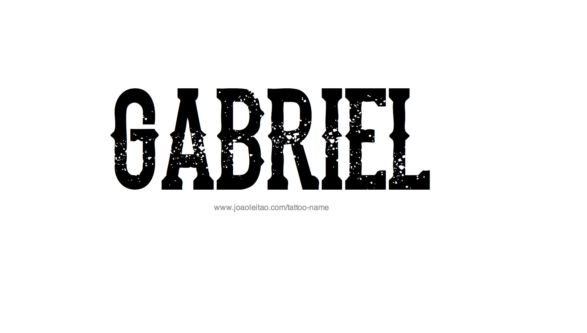 Gabriel Name Tattoo Designs