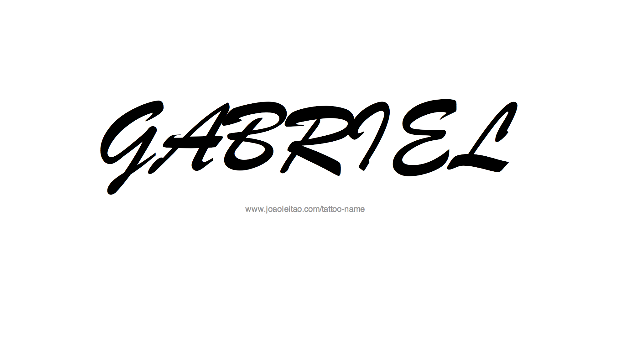 Gabriel Name Tattoo Designs