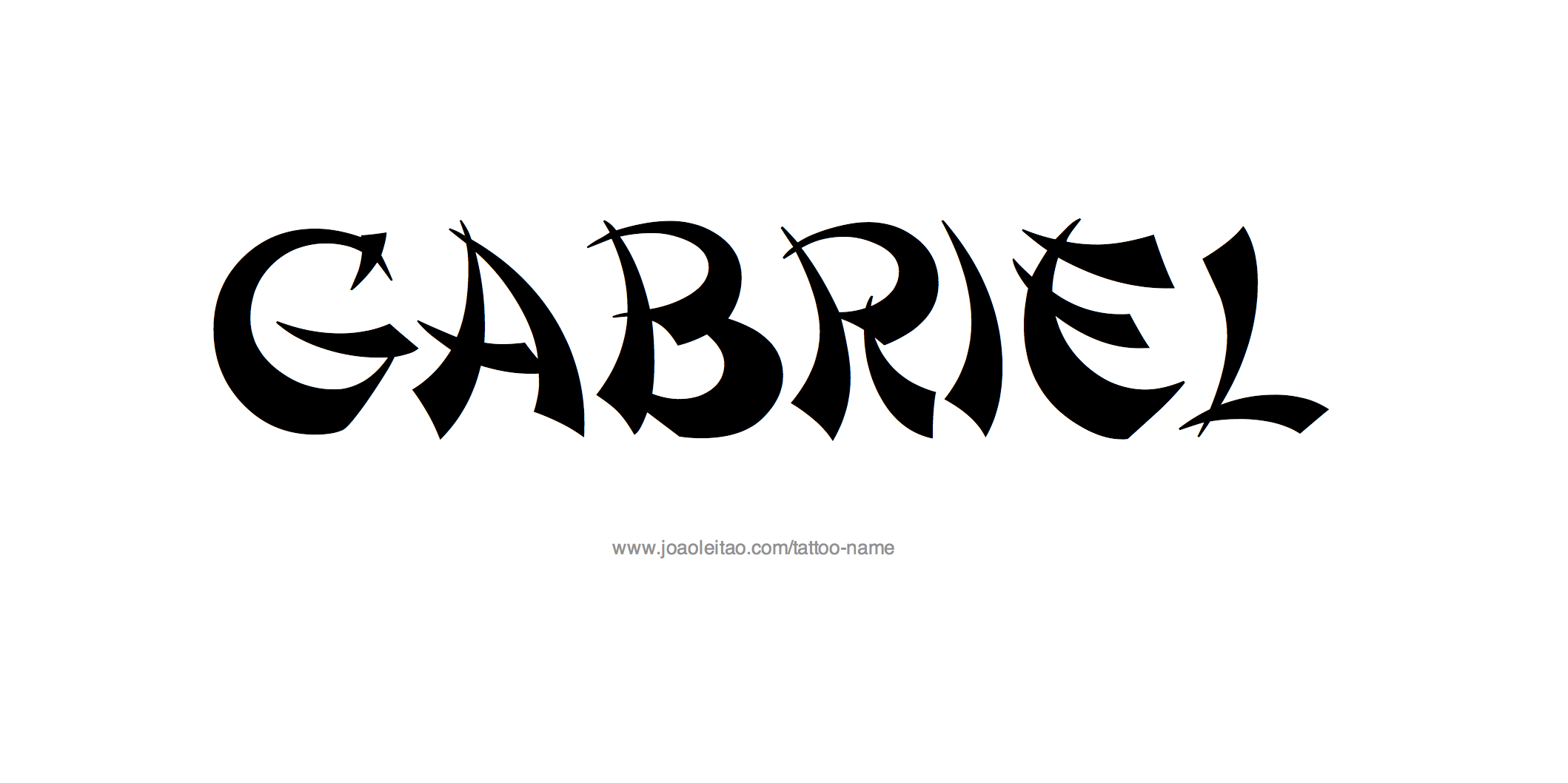 Gabriel Name Tattoo Designs