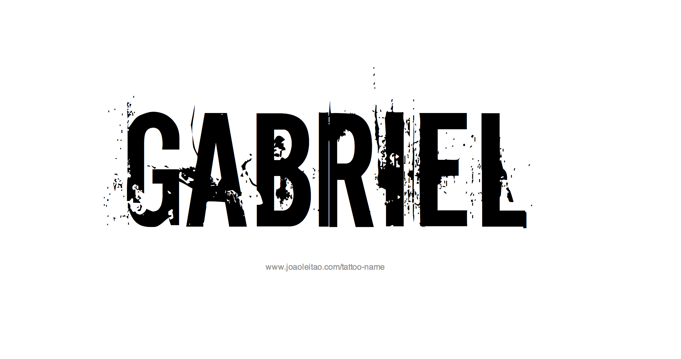 Gabriel Name Tattoo Designs