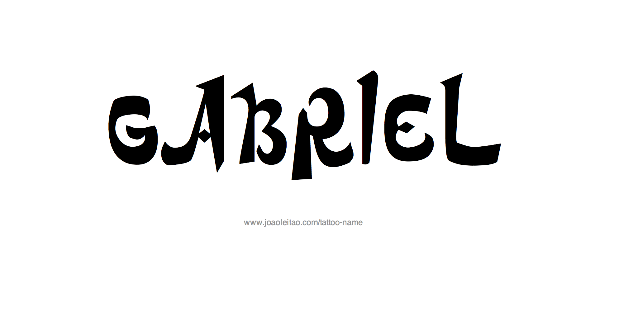 Gabriel Name Tattoo Designs
