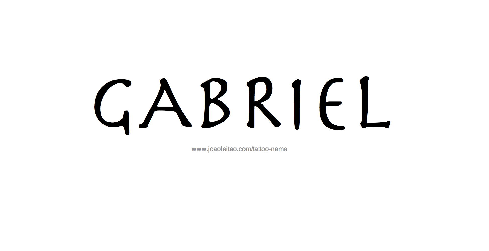 Gabriel Name Tattoo Designs