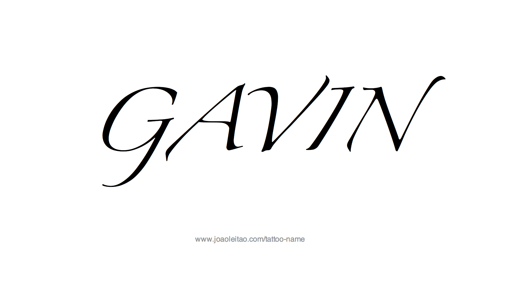 Gavin Name Tattoo Designs