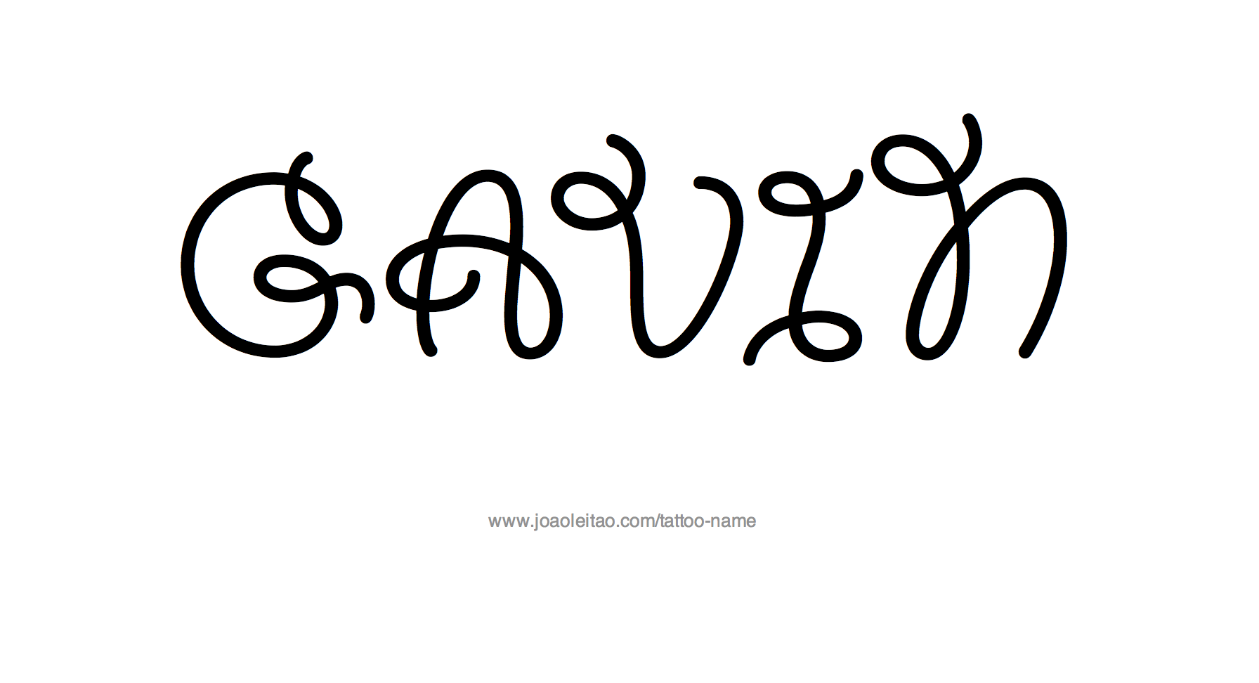 Gavin Name Tattoo Designs