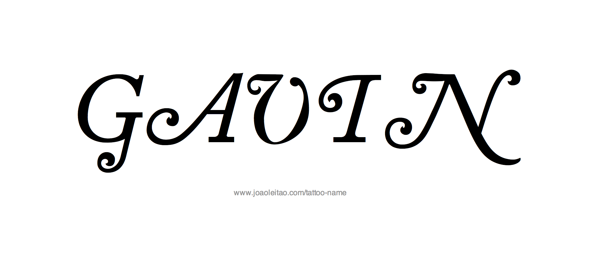 Gavin Name Tattoo Designs