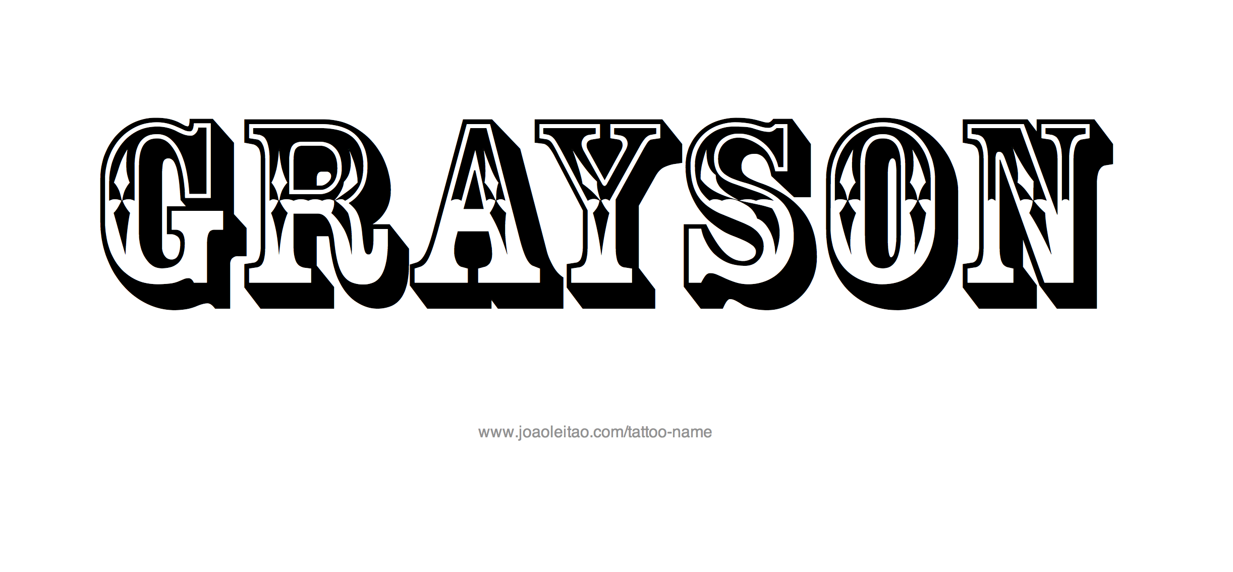 Grayson Name Tattoo Designs