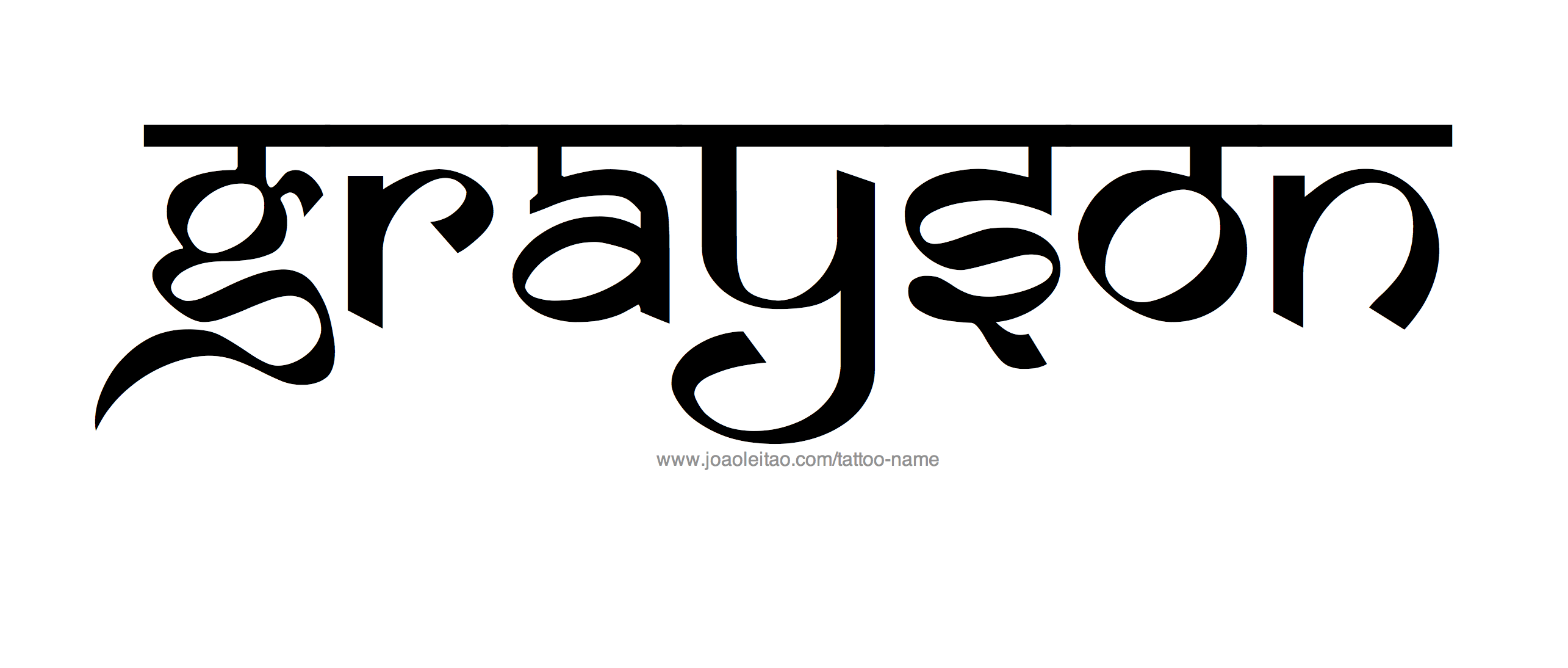 Grayson Name Tattoo Designs
