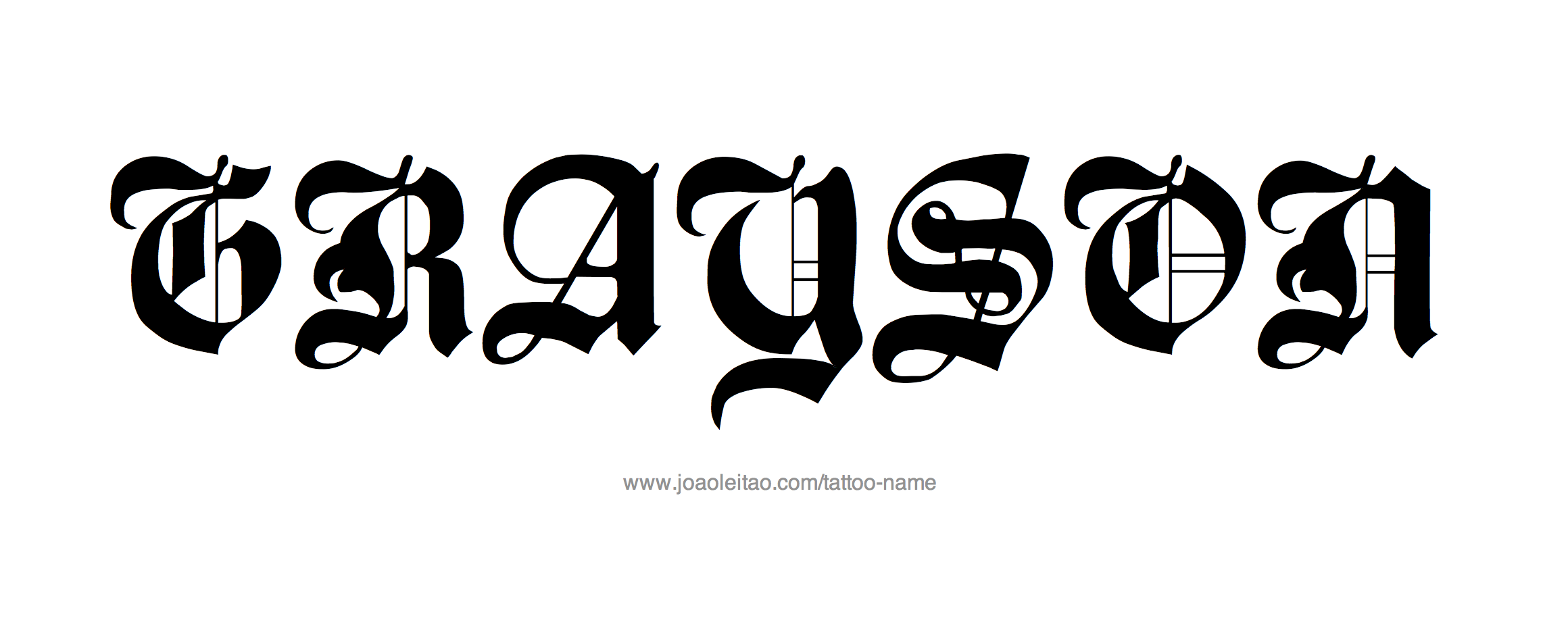 Grayson Name Tattoo Designs