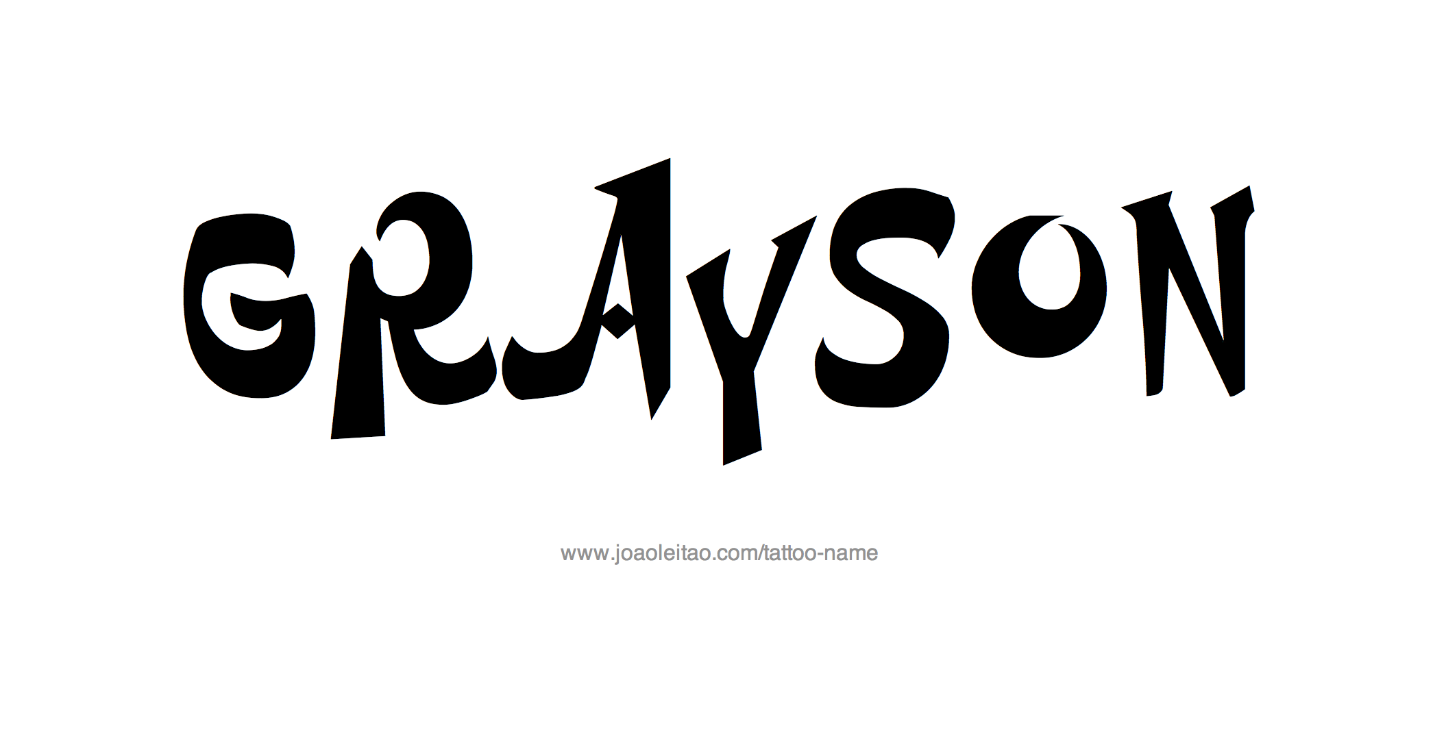 Grayson Name Tattoo Designs